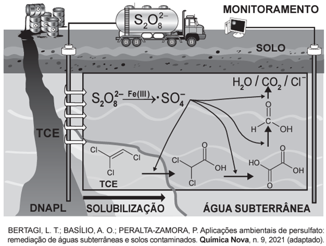 Enem: A figura ilustra esquematicamente um processo de
